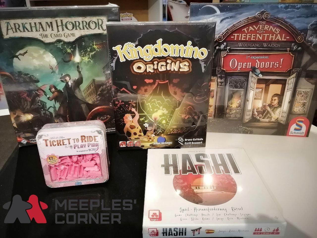 Four new arrivals and pink trains – Meeples Corner