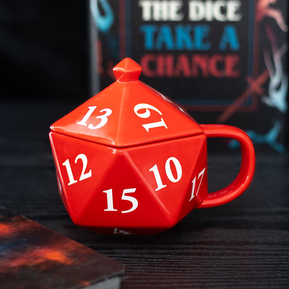 D20 Gaming Dice Shaped Mug | UK | Buy Online – Meeples Corner