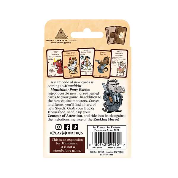 Munchkin Pony Excess | Expansion | UK | Buy Online – Meeples Corner